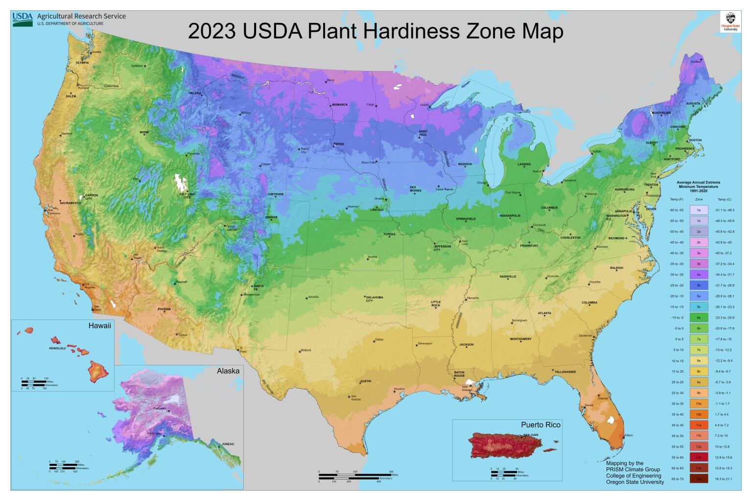 USDA Releases 2023 Edition Of USDA Zone Maps