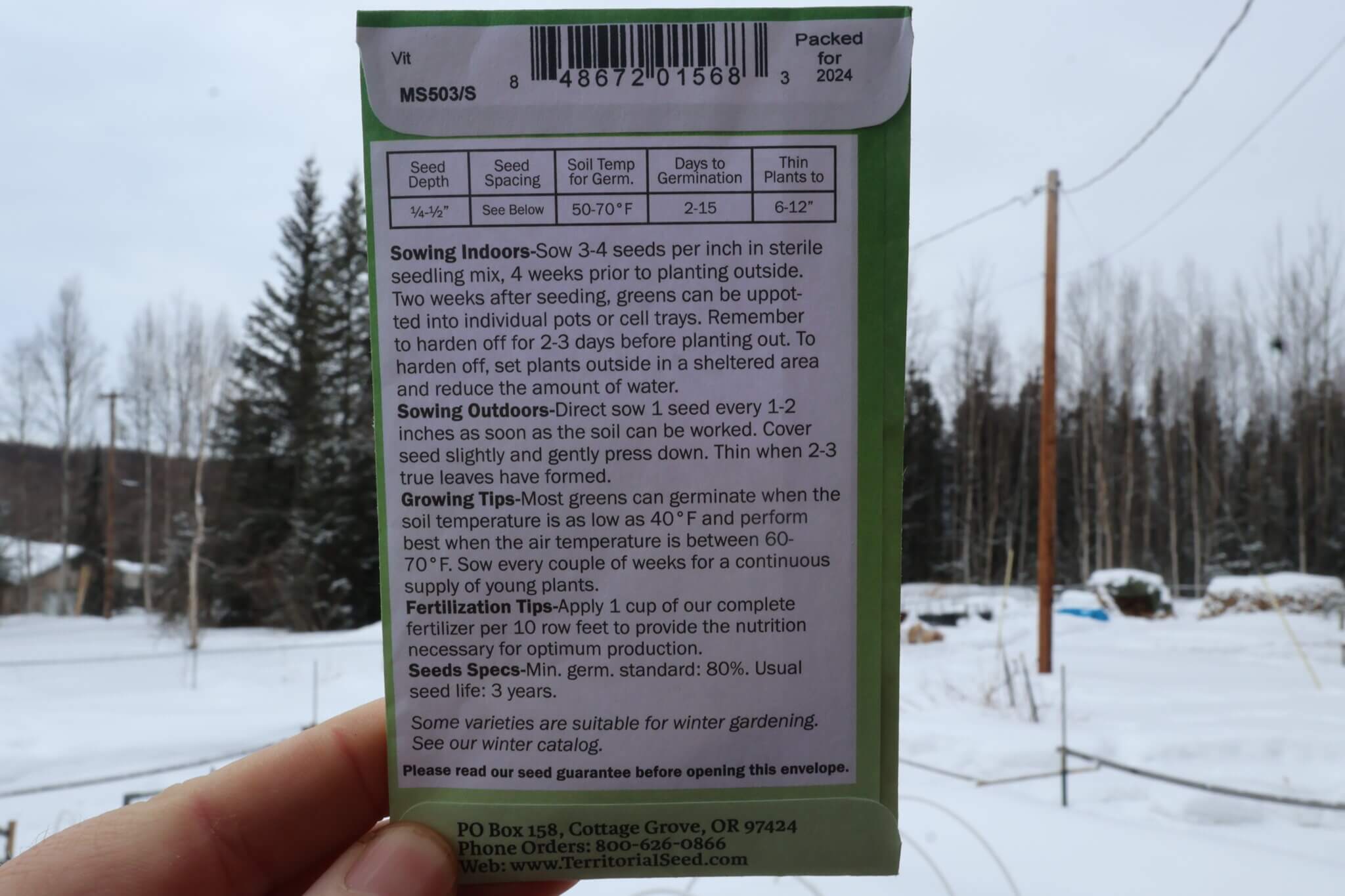 Interpreting Seed Packets & Growing From Seed Requirements